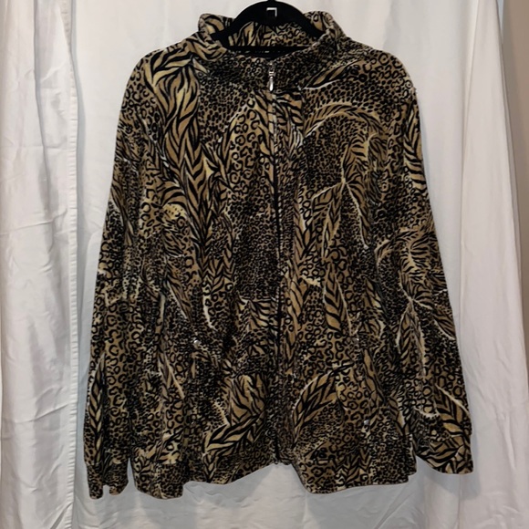 Onque Woman | Jackets & Coats | Velour Womens Jacket 3xl | Poshmark